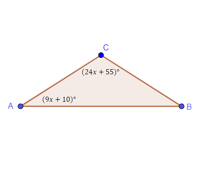 Finding Angle Measures of an Isosceles Triangle Given Angles with ...