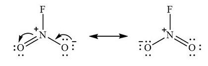 Draw all resonance structures for the nitryl fluoride molecule, NO2F ...