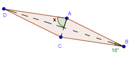 Finding Angle Measures Involving Diagonals of a Rhombus Practice ...
