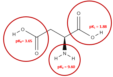 Considered the amino acid aspartic acid (Asp, D). a) Draw the structure ...
