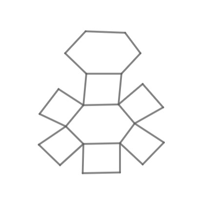 Determining Nets from 3-Dimensional Figures Practice | Geometry ...