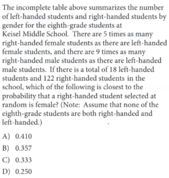 Rarely Tested Question Types - Probability: Study.com SAT& Math Exam ...
