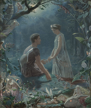 Demetrius & Hermia in A Midsummer Night's Dream by Shakespeare | Study.com