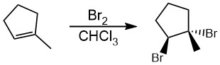 Supply structural formulas for all products for the reactants given ...