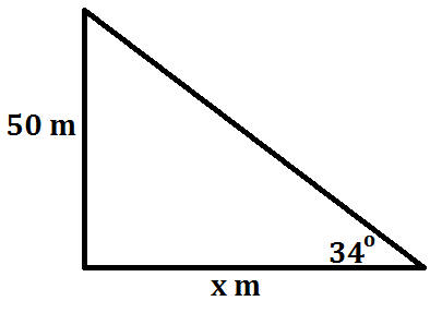 How to Find a Length in a Word Problem with 1 Right Triangle Using ...