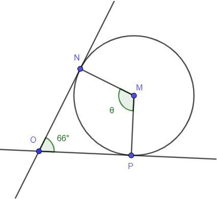 How to Find the Central Angle Given the Inscribed or Circumscribed ...