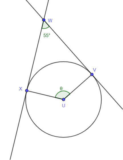 How to Find the Central Angle Given the Inscribed or Circumscribed ...