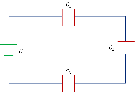 How to Determine the Total Charge Stored in a System of Capacitors in ...