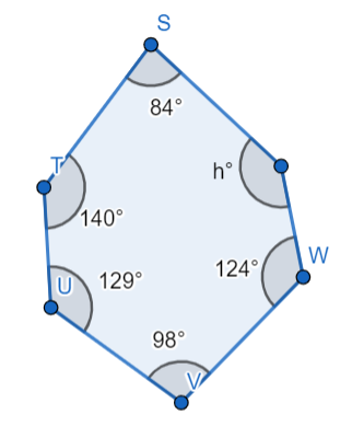 Finding a Missing Interior Angle Measure in a Convex Polygon Practice ...