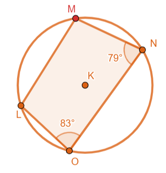 Establishing Facts About the Angles of a Quadrilateral Inscribed in a ...