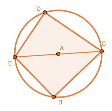 Establishing Facts About the Angles of a Quadrilateral Inscribed in a ...