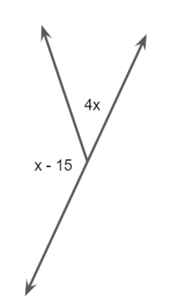 Solving Equations Involving Vertical Angles and Linear Pairs Practice ...
