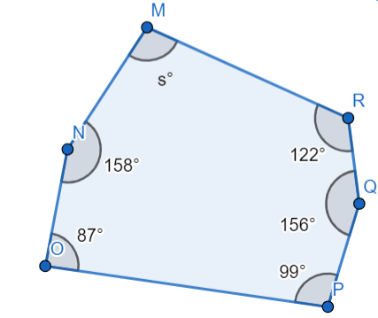 Finding a Missing Interior Angle Measure in a Convex Polygon Practice ...