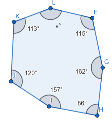 Finding a Missing Interior Angle Measure in a Convex Polygon Practice ...