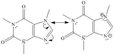 Draw the structure of caffeine and determine the most basic nitrogen ...