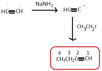 Starting with acetylene, show the reagents you would use to prepare the ...