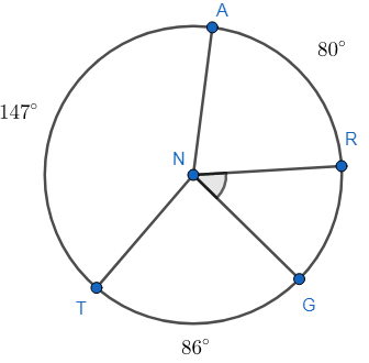 Naming & Finding Measures of Central Angles of a Circle Practice ...