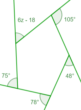 Finding the Measures of Exterior Angles of a Convex Polygon with ...