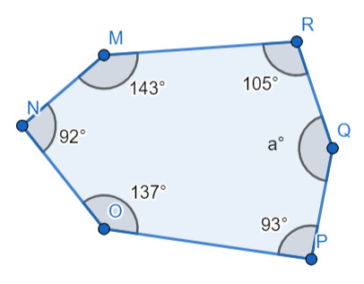 Finding a Missing Interior Angle Measure in a Convex Polygon Practice ...