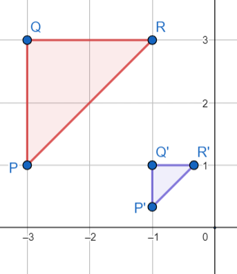 Writing a Rule to Describe a Dilation Practice | Geometry Practice ...