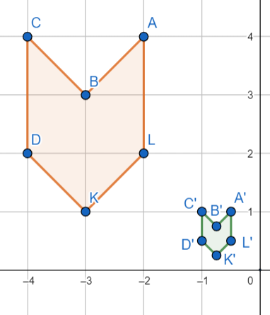 Writing a Rule to Describe a Dilation Practice | Geometry Practice ...