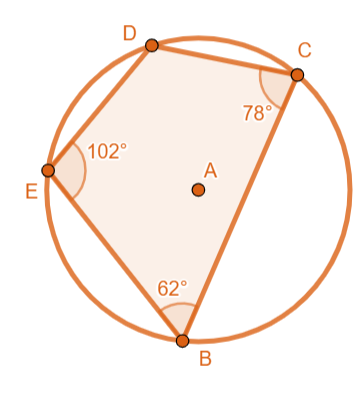 Establishing Facts About the Angles of a Quadrilateral Inscribed in a ...
