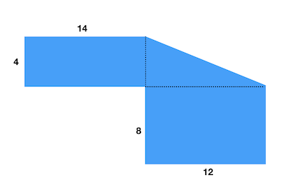 Finding the Area of a Figure Composed of Rectangles & Triangles ...