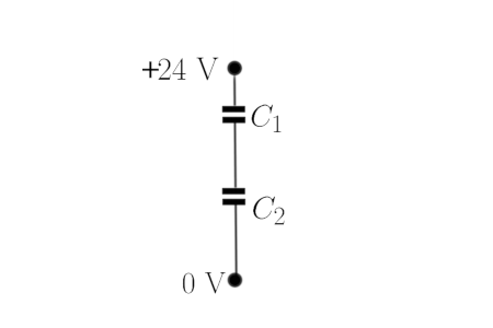 Determining the Total Charge Stored in a System of Capacitors in Series ...