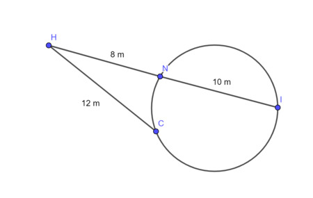 Determining If a Line is Tangent Given a Drawing with Lengths Practice ...
