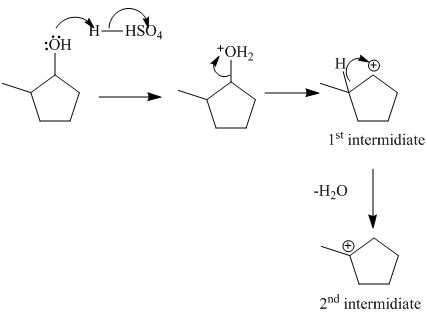 There are two carbocation intermediates in the mechanism of the ...
