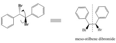 Draw the mechanism that shows how the bromination of E-stillbene ...