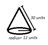 Finding the Surface Area of a Cone Practice | Geometry Practice ...