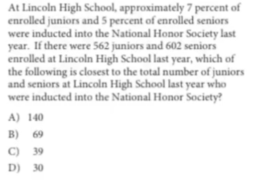 Percentages - Combinations: Study.com SAT& Math Exam Prep - Lesson ...