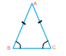 Isosceles triangle ABC is shown below. Give the coordinates of C ...