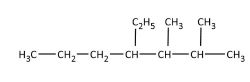 Draw the condensed structural formula for 4-ethyl-2,3-dimethylheptane ...