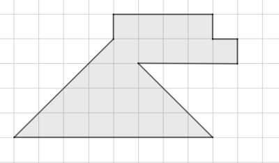 Finding the Area of a Composite Figure on a Grid Practice | Geometry ...