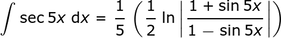 How to Integrate sec(5x): Steps & Tutorial | Study.com