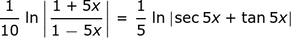 How to Integrate sec(5x): Steps & Tutorial | Study.com