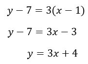Point-Slope Form | Overview, Equation & Examples - Lesson | Study.com