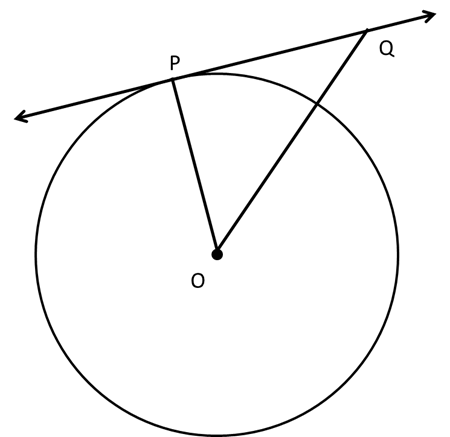 How to Determine If a Line is Tangent Given a Drawing with Lengths ...