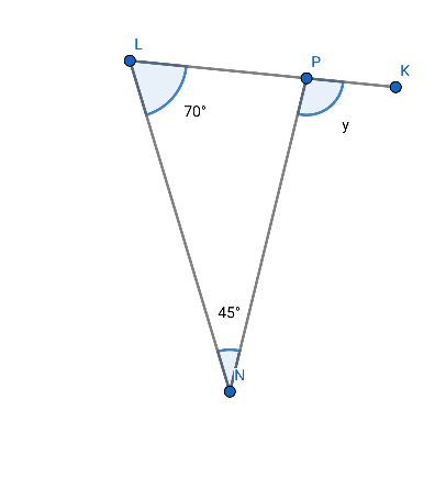 Finding the Exterior Angles of a Triangle Practice | Algebra Practice ...