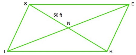 Finding Measures Involving Diagonals of Parallelograms Practice ...