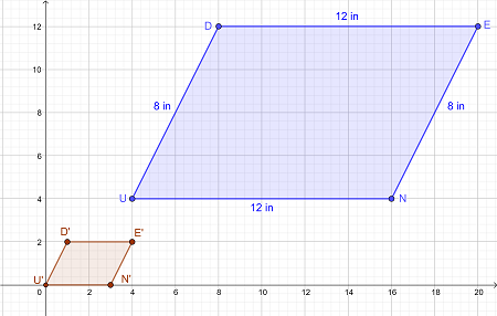 Finding the Perimeter of the Figure After Dilation Practice | Geometry ...