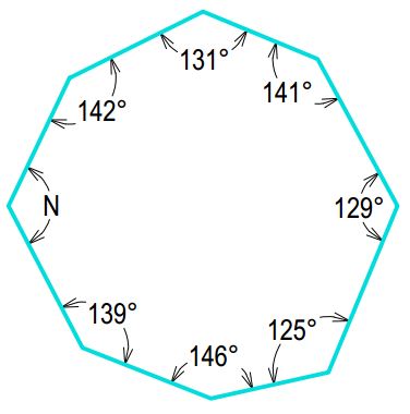 Finding a Missing Interior Angle Measure in a Convex Polygon Practice ...