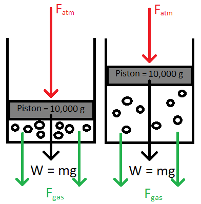 Drawing a Free Body Diagram for a Piston Practice | Physics Practice ...