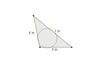 Inscribing a Circle in a Triangle Practice | Geometry Practice Problems ...