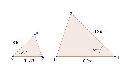 Identifying and Naming Similar Triangles Practice | Geometry Practice ...