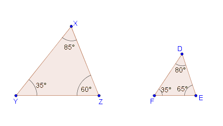 Identifying and Naming Similar Triangles Practice | Geometry Practice ...