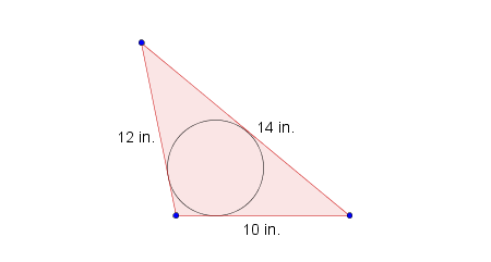 Inscribing a Circle in a Triangle Practice | Geometry Practice Problems ...