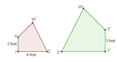 Solving Similar Polygons Given Two Similar Figures & Some Side & Angle ...